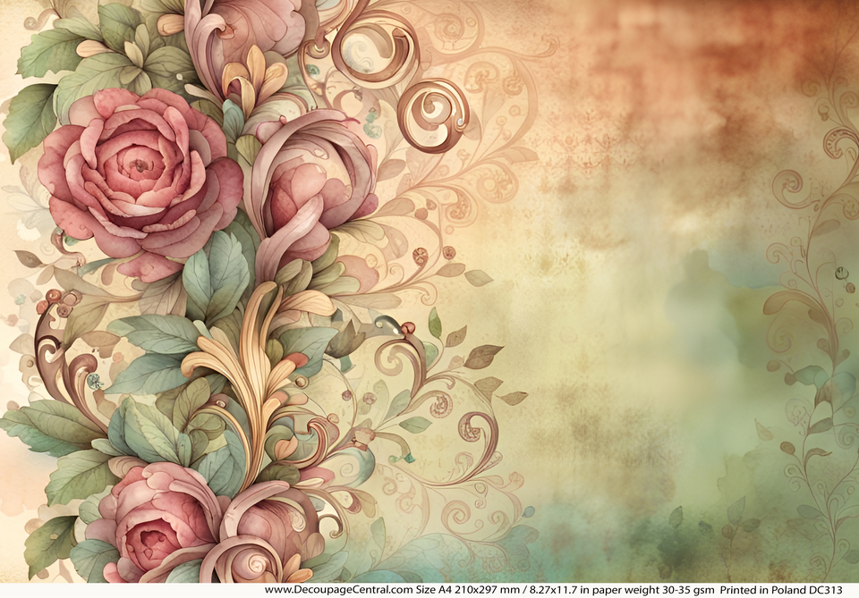 A4 Garden Wings Collection Rice Paper DC1018 – Decoupage Central