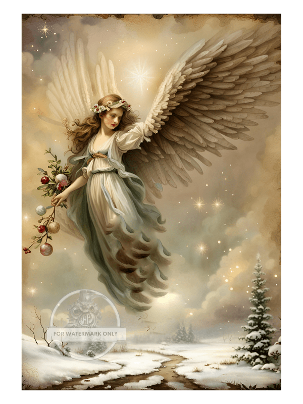 A4 Our First Angel Rice Paper DC129 – Decoupage Central