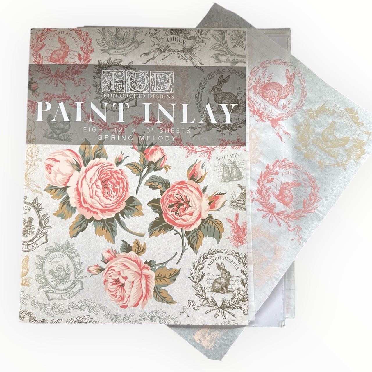 IOD Spring Melody, Paint Inlays 12" x16" Pad, 8 pages. – Decoupage Central